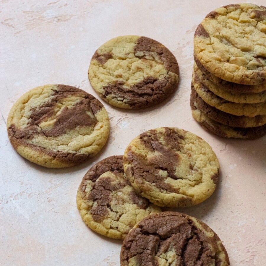 Peanut Butter Chocolate Swirl Cookies - Schmidty Bakes